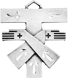 VILLAGE GIFT IMPORTERS 1.5" Crossed Arms & Tau Cross | Shining Petal ...
