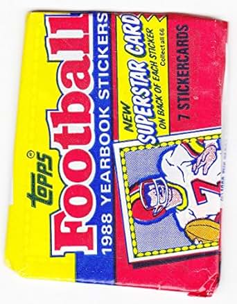 1988 TOPPS FOOTBALL STICKER PACK at Amazon's Sports Collectibles Store