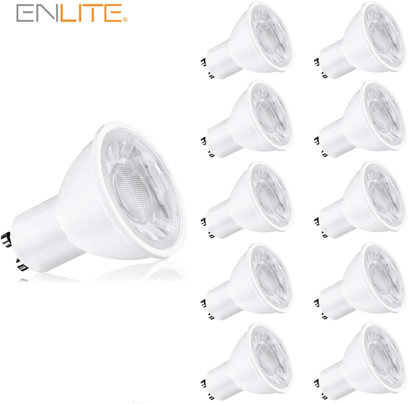 Enlite EN-DGU0053/40 GU10 LED Bulb Dimmable 5W 520lm LED Light Bulbs ...