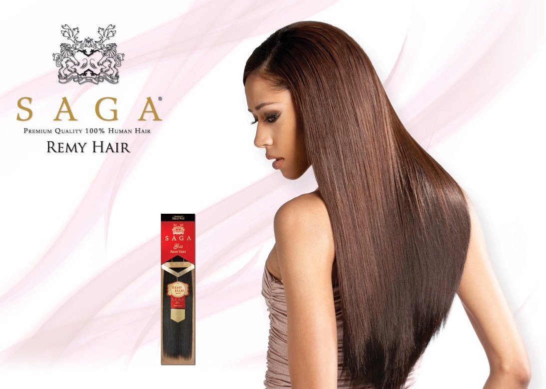 Amazon.com : MilkyWay Saga Gold Remy Yaky 100% Human Hair Extensions ...