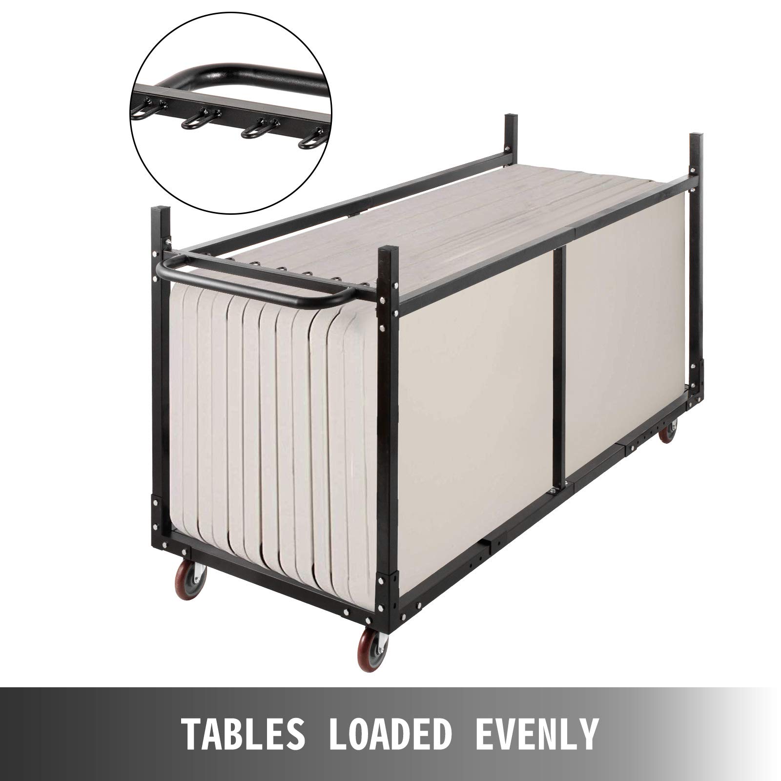 Happybuy Chair And Table Dolly Folding Table Cart Table Cart With Heavy ...