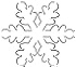 Amazon.com: 7" Snowflake Quilting Stencil by QCI - BJ56