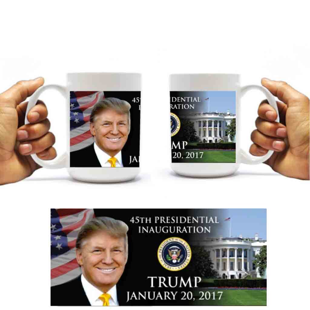 2017 45th Presidential Inauguration - Donald Trump - 15 oz Ceramic ...