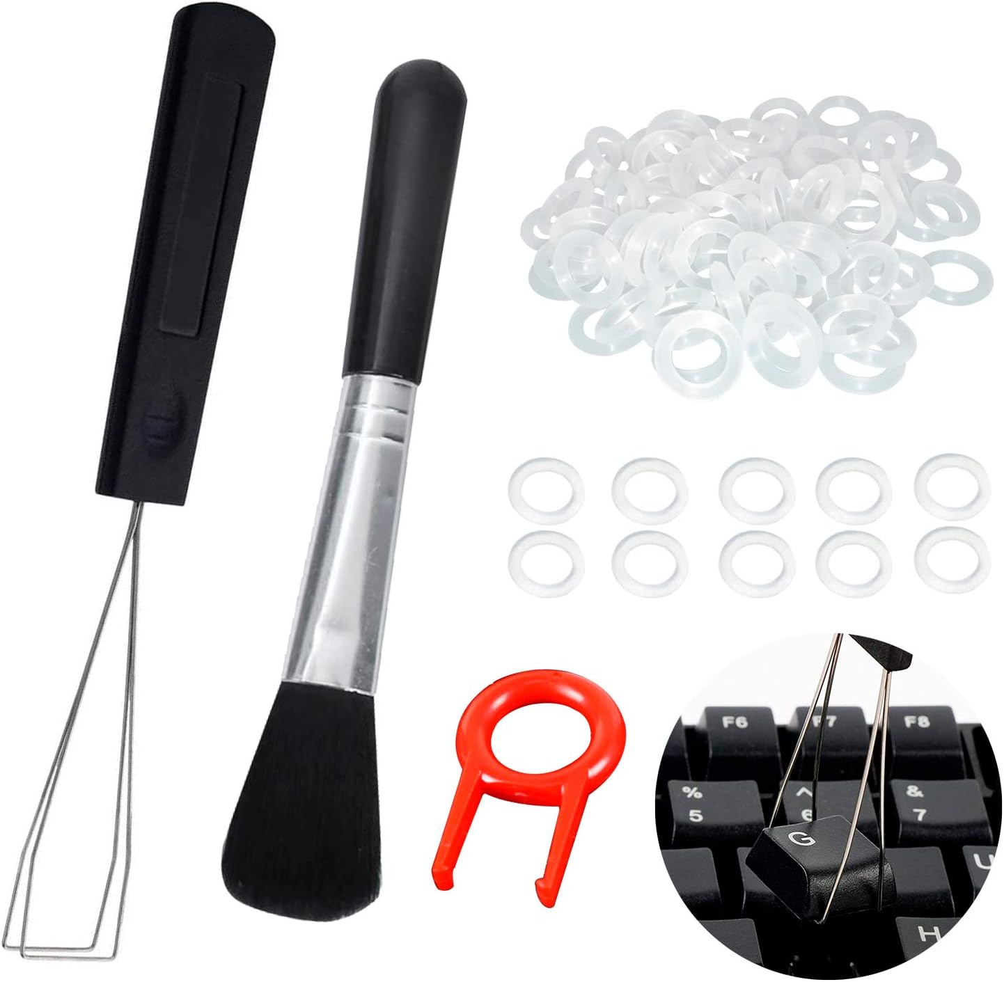 203 Pieces Keyboard Cleaner Cleaning Tools Set Includes 200 O-Ring ...