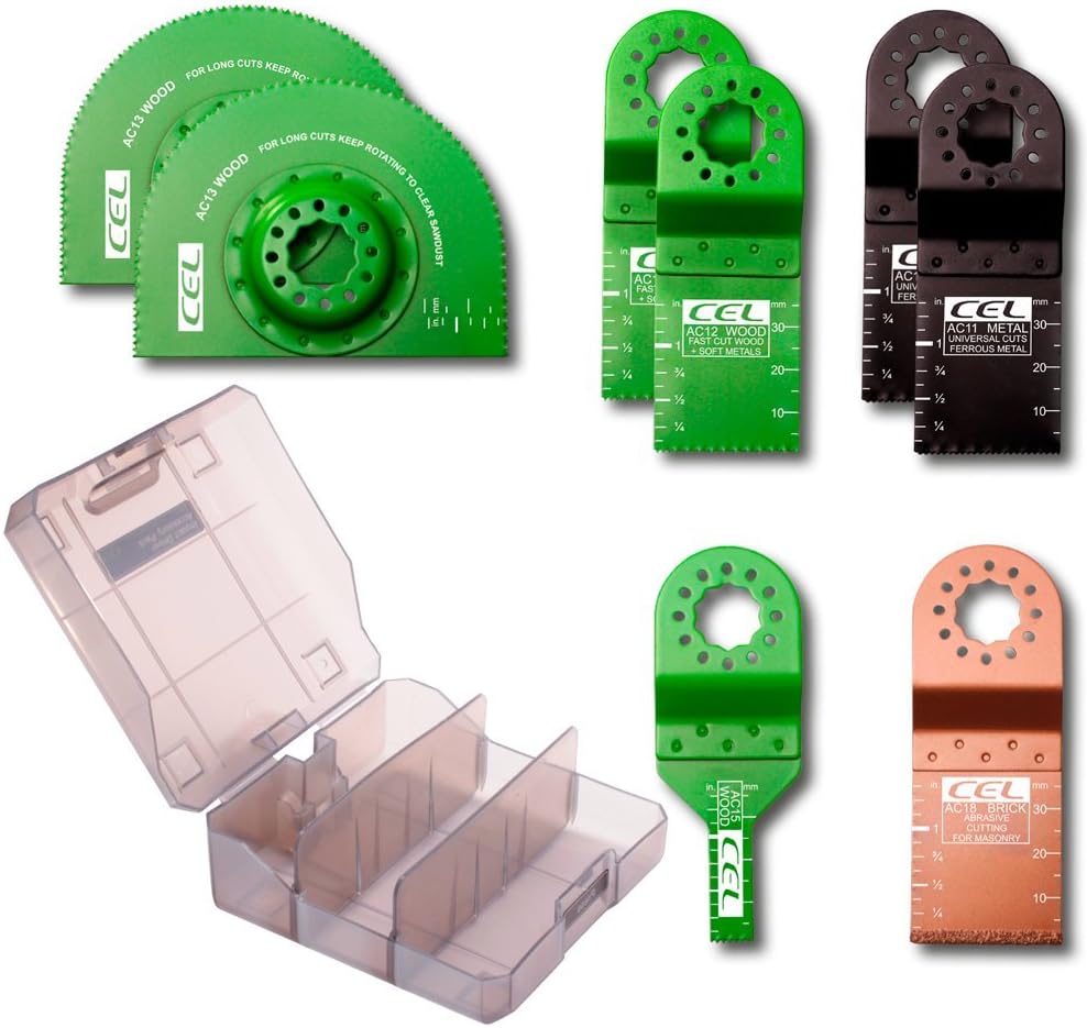 CEL AP08 Oscillating Multi-Tool Cutting Pack: Amazon.co.uk: DIY & Tools