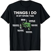Amazon.com: Farm Tractor Things I Do In My Spare Time Farmer T-Shirt ...