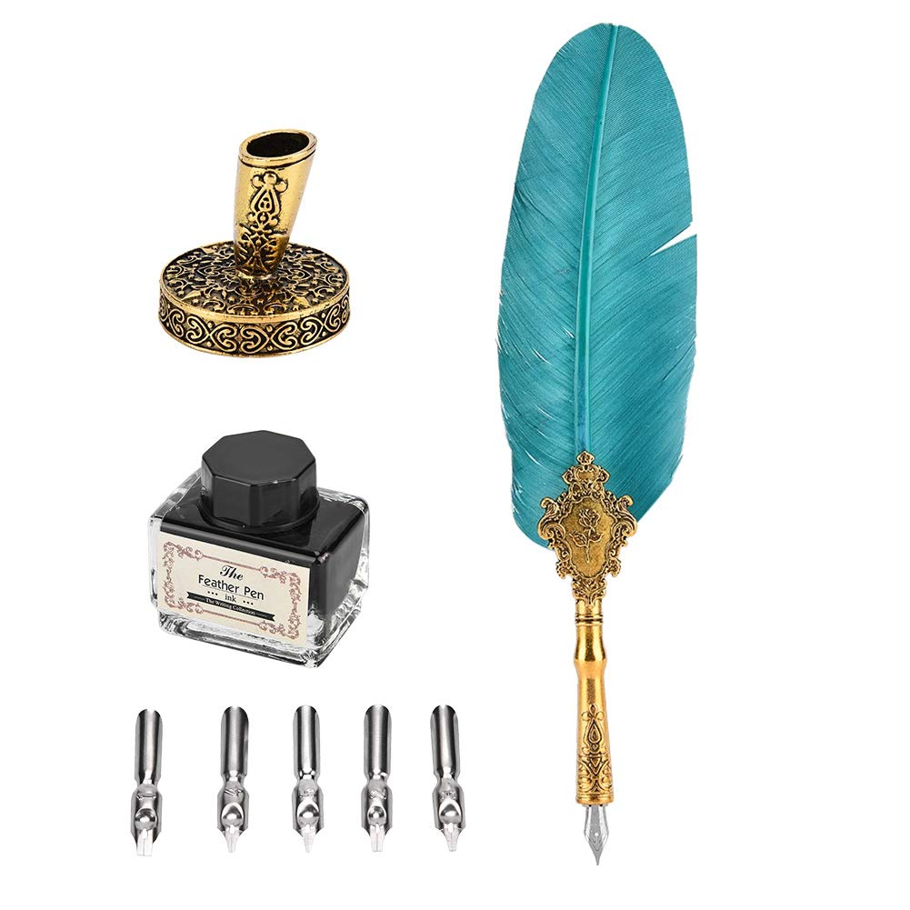Feather Pen Retro Classic Feather Fountain Pen Quill Amazon in