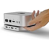 Amazon.com: Macally Mac mini M4 Dock and Stand, Mac mini M4 Hub with ...