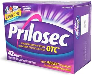 Amazon.com: Prilosec 20.6 mg OTC, 42 Tablets (Pack of 3) : Health ...