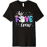 Amazon.com: Hi Five Birthday Shirt For Kids Boys Girls Hi Five Crew T ...