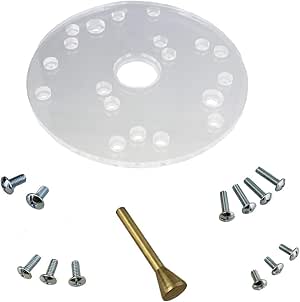 Router Table Base Plate Acrylic 6 1/2" for Bosch 1615, 1617, 1618 ...