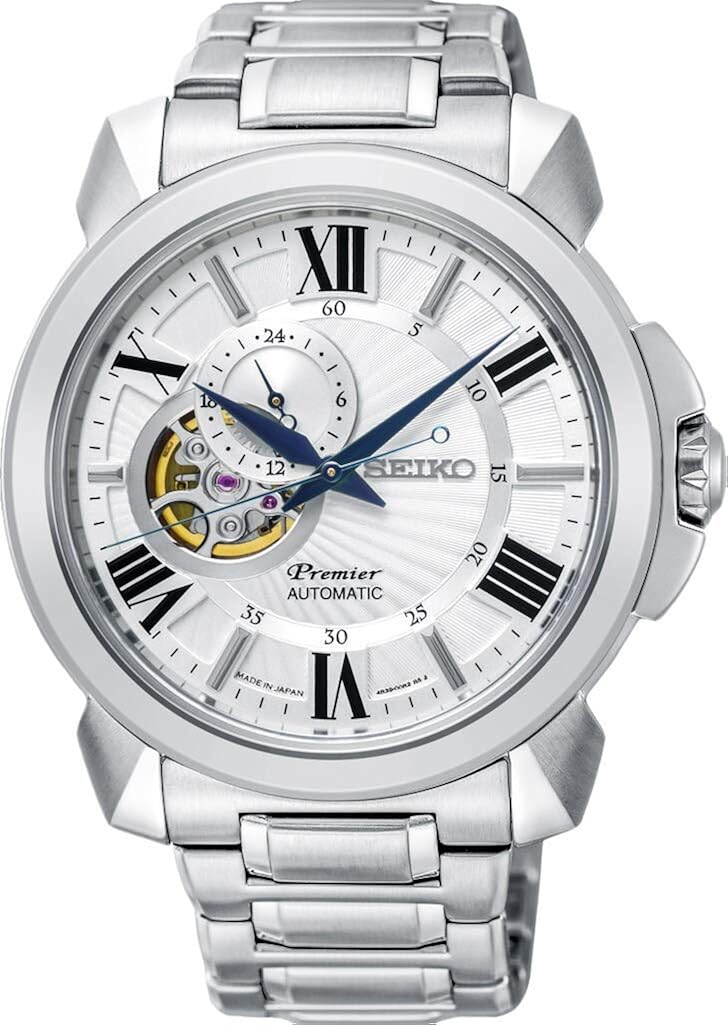 Amazon.com: Seiko Premier Asignature Line Automatic Watch 4R39 SSA369J1 ...