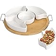 Amazon.com: Ceramic Divided Serving Dishes, 11 Inch Porcelain Divided ...