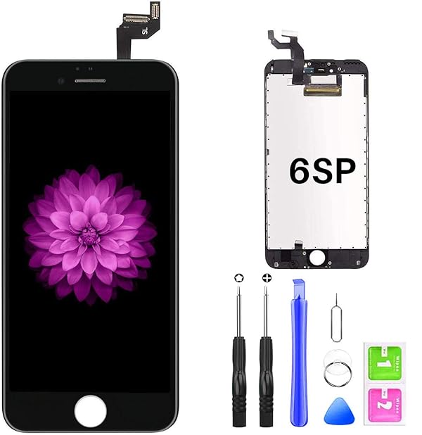 Compatible with iPhone 6s Plus Screen Replacement Black, LCD Display 3D ...