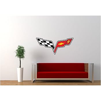 Amazon.com: Corvette Wall Decal Sport Car Home Decor Art Sticker Vinyl ...