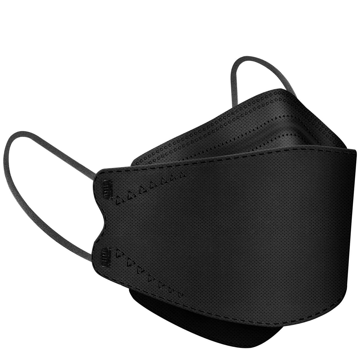 50PCS Black KF94 Masks, 4 Layers Non-woven KF94 Face Masks 3D Fish Type ...