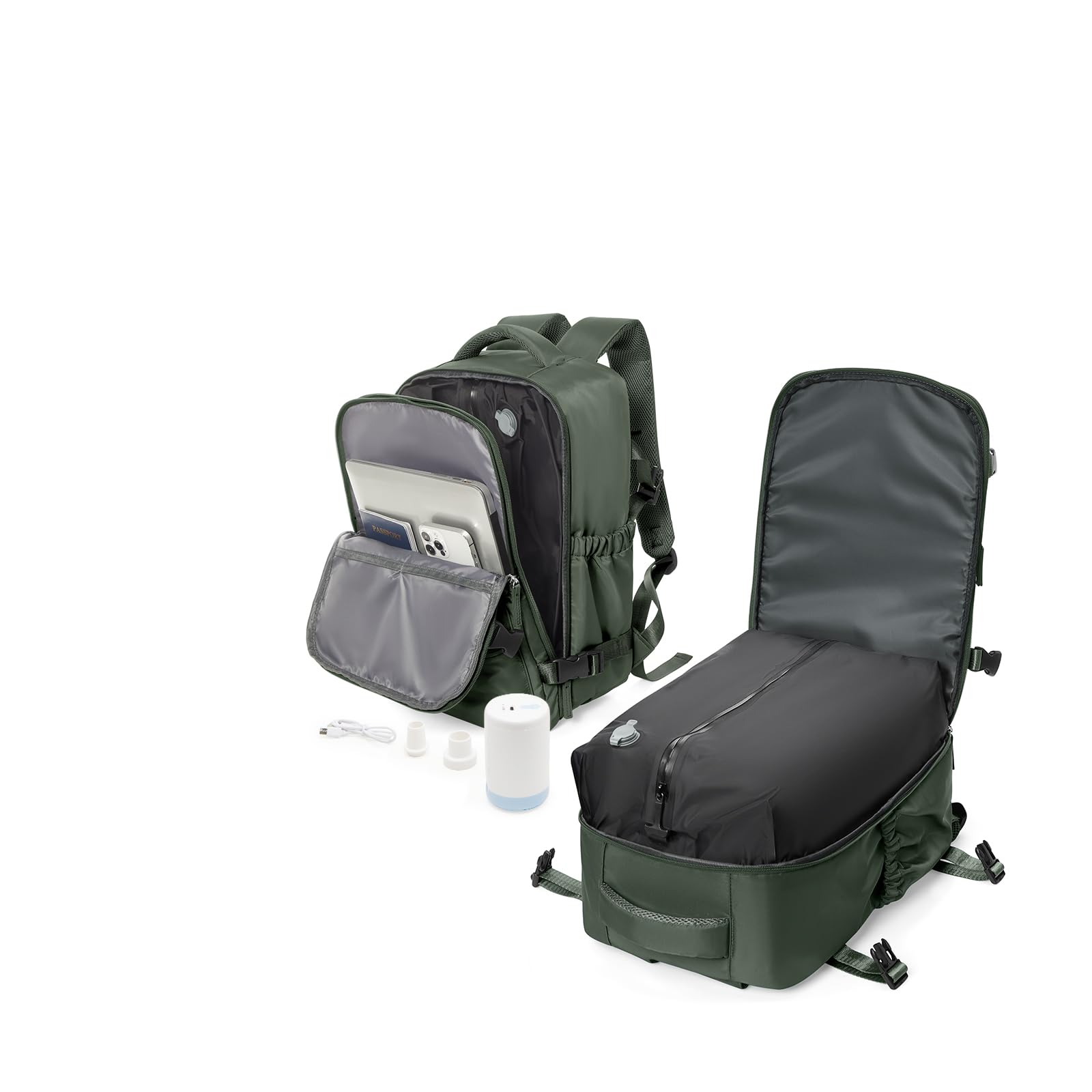 winspansy Large Travel Backpack Storage Vacuum Compression Bags with ...