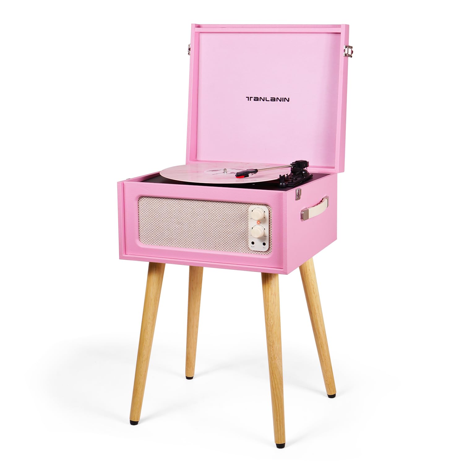 Mua Vintage Standing Vinyl Record Player with Detachable Legs, Bass ...