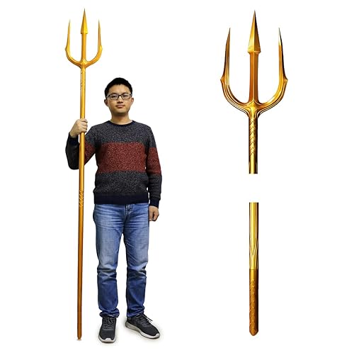 Gmasking Greek Mythology King Neptune Poseidon Metal Cosplay Trident 1: ...