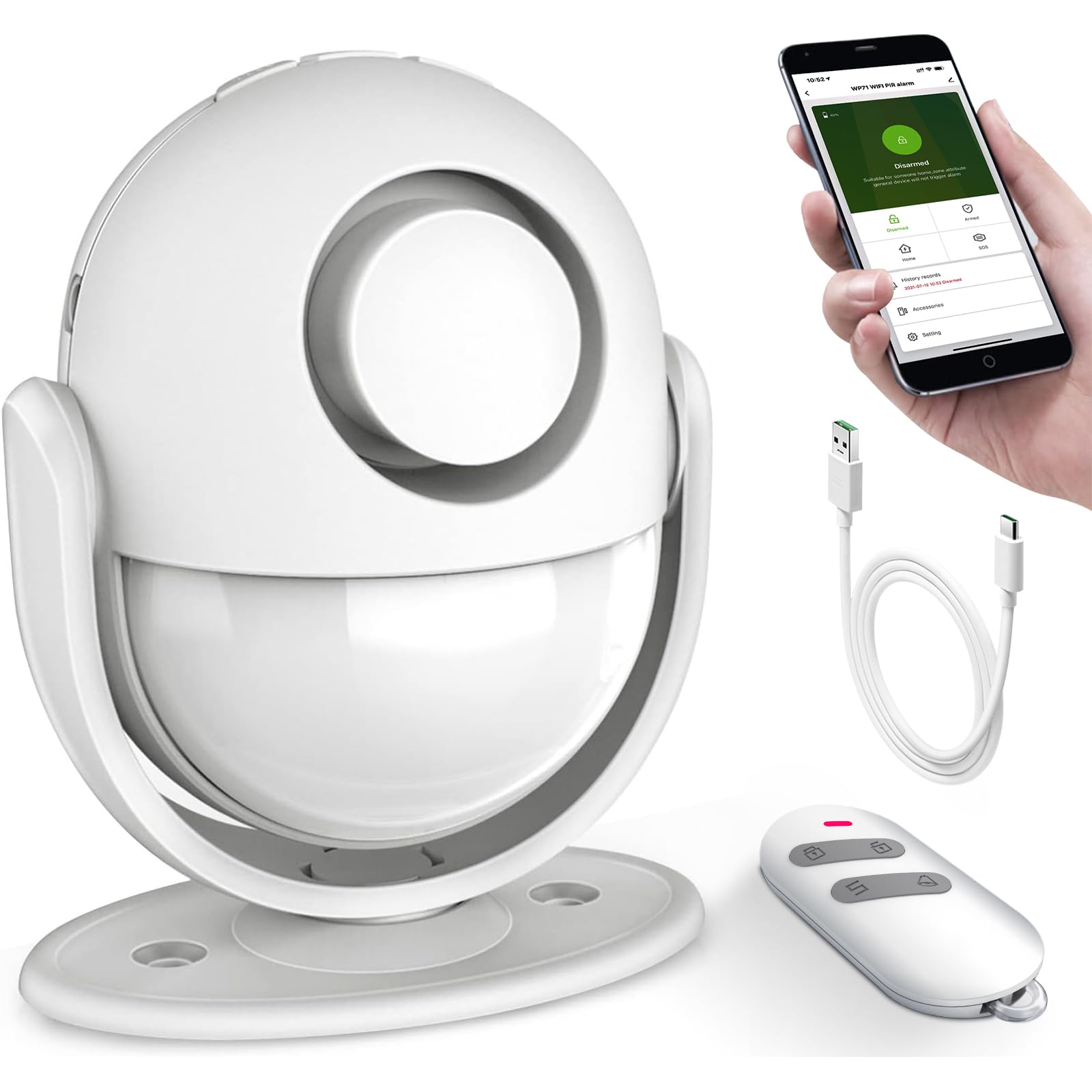 Mua WiFi Smart Motion Sensor Alarms System Motion Detector Driveway ...