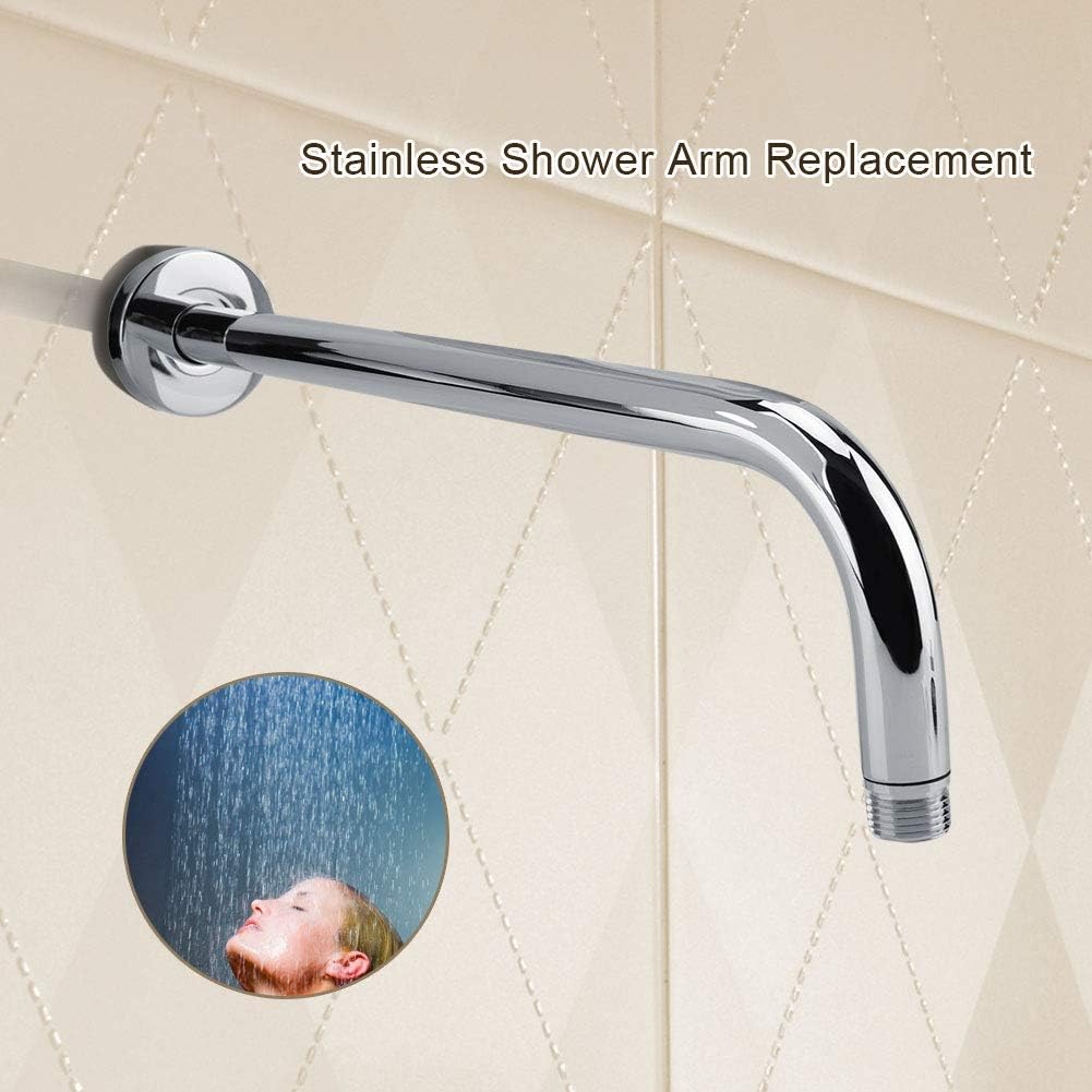 GOTOTOP 16 Inch Shower Arm Replacement, Extra Long Stainless Steel ...