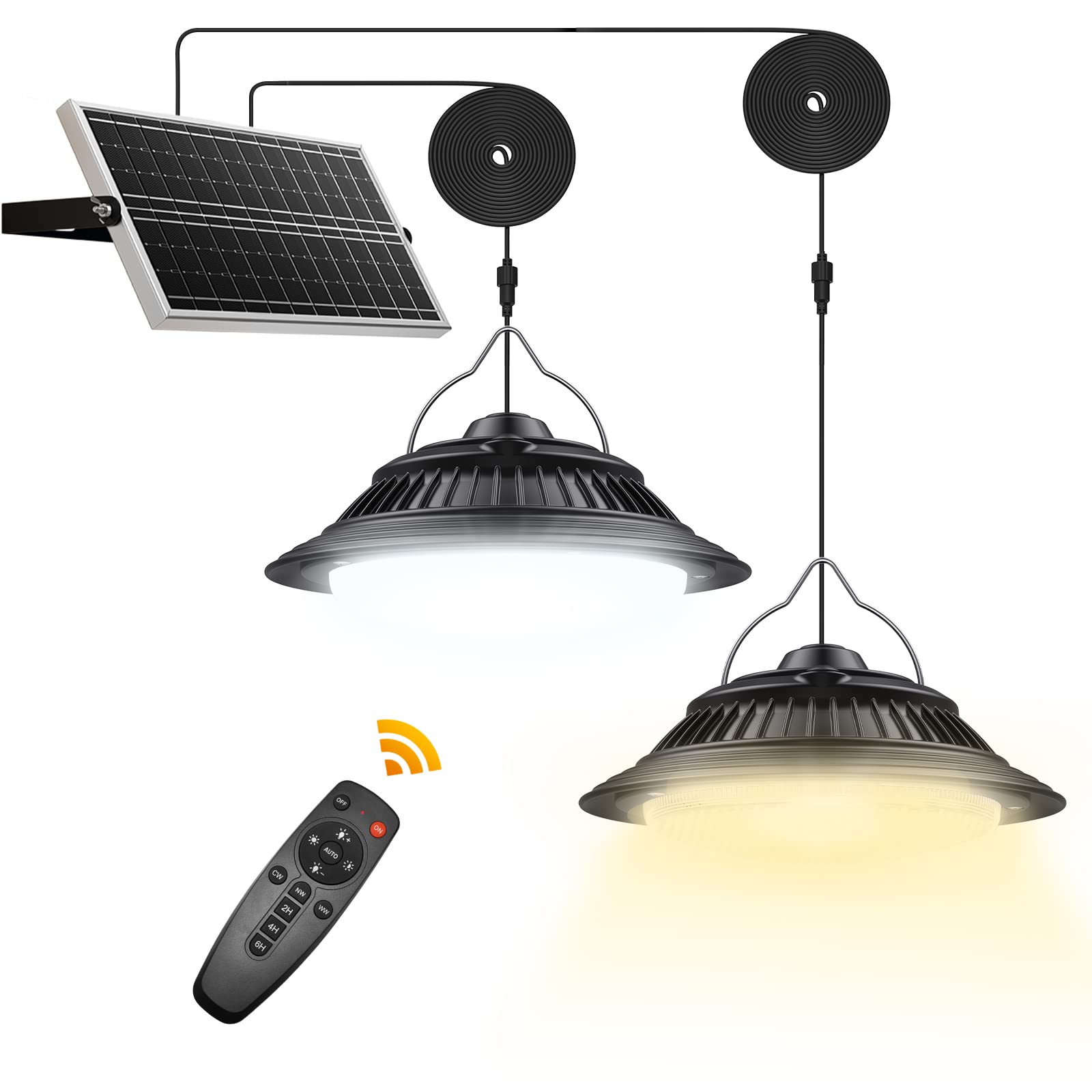 SunBonar Solar Shed Lights Indoor/Outdoor 2 Pack, Dimmable Daytime ...