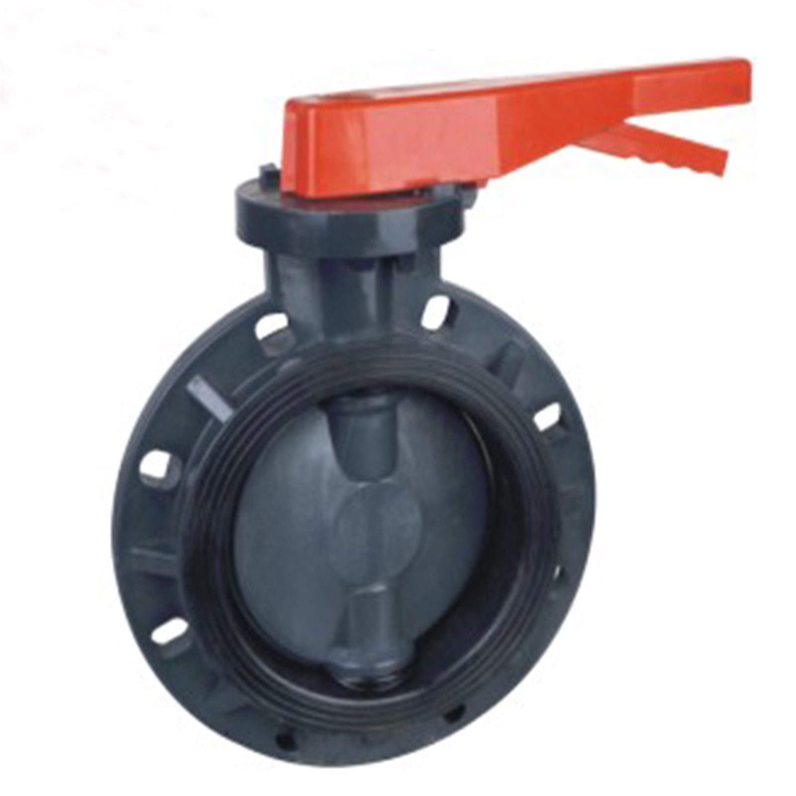Buy SHENGquan Valve DN100 PVC RPP PVDF Wafer type Butterfly Valve, UPVC ...