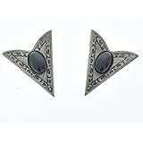 Amazon.com: Antique Silver Finish Western Collar Tip with Smooth ...