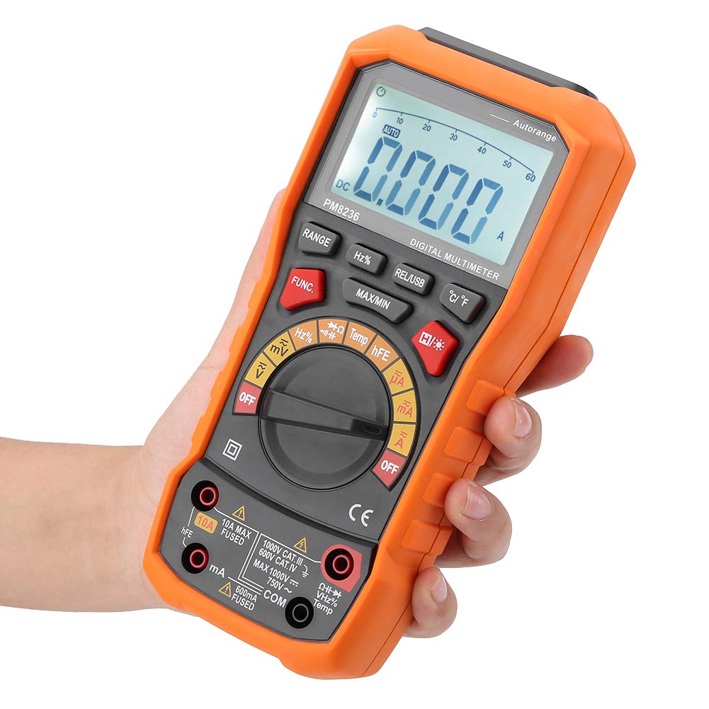 PEAKMETER Digital multimeter, PM8236 Auto Range Digital Multimeter ...