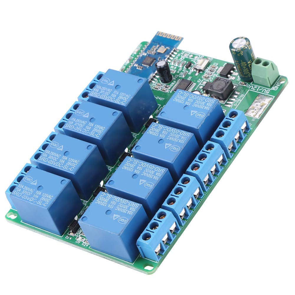 5V 8 Channel Bluetooth Relay Module,Wireless Relay Remote Relay Switch ...
