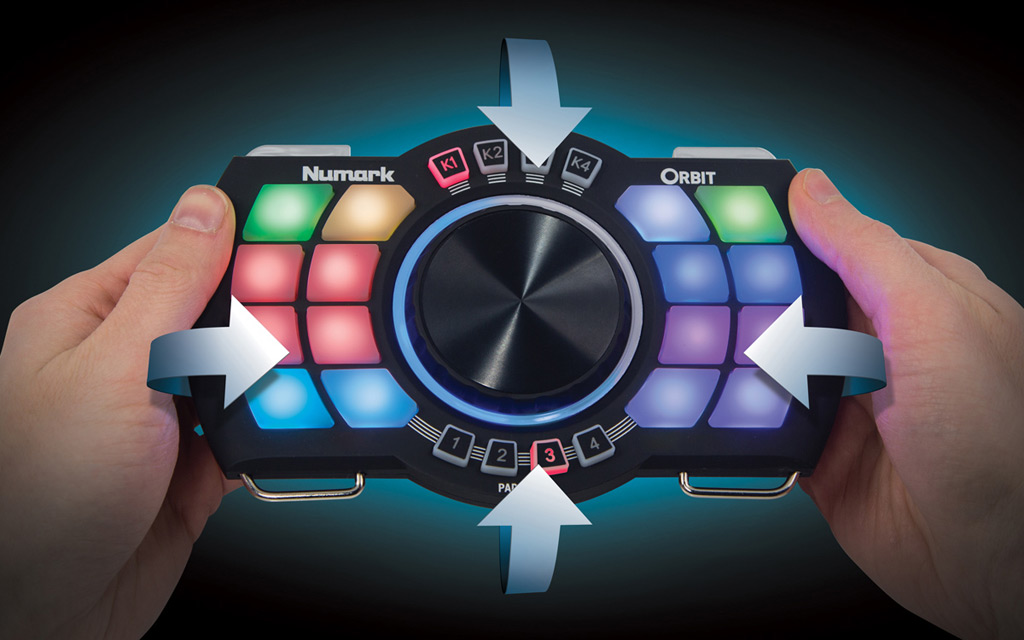 Numark Orbit Wireless Handheld MIDI Controller with Built In ...