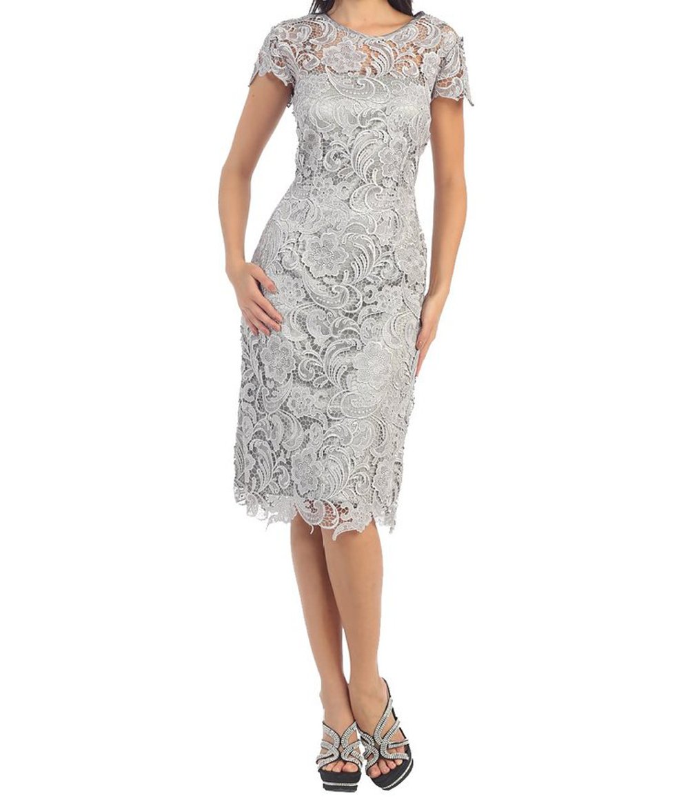 Silver Mother of the bride dresses