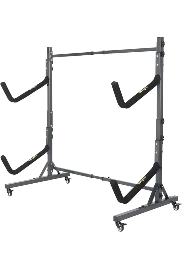 1006 Rad Sportz Deluxe Freestanding Heavy Duty Kayak Rack Two Kayak ...