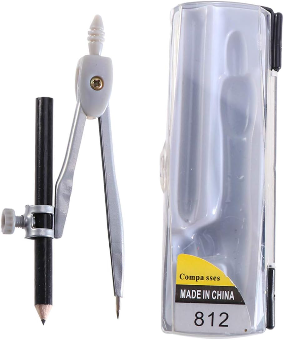 Kisangel Precision Metal Compass, Drawing Compass with Pencil Holder ...