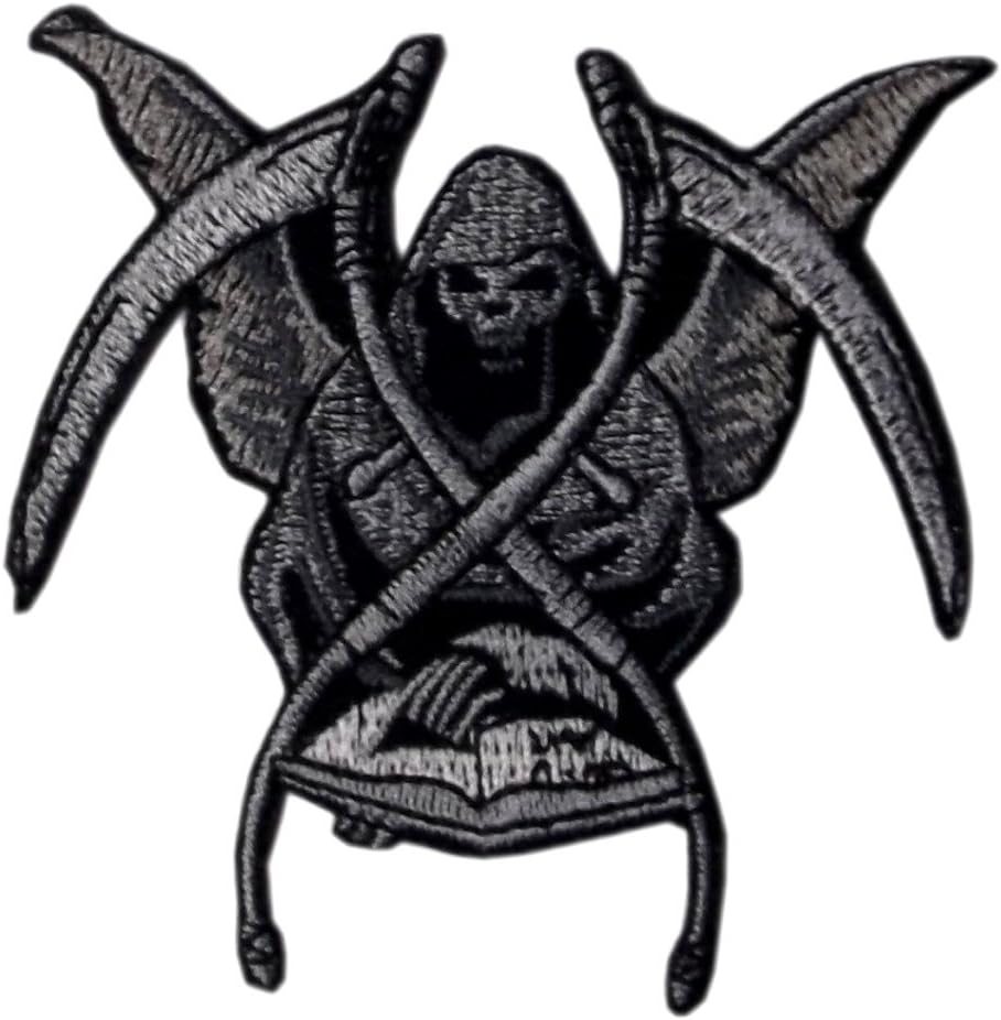 Amazon.com: Angel of Death Grim Reaper Patch Iron On Sew On Embroidered MC