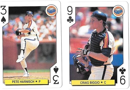 Amazon.com: 1991 Playing Card All-Stars HOUSTON ASTROS 2 Cards ...