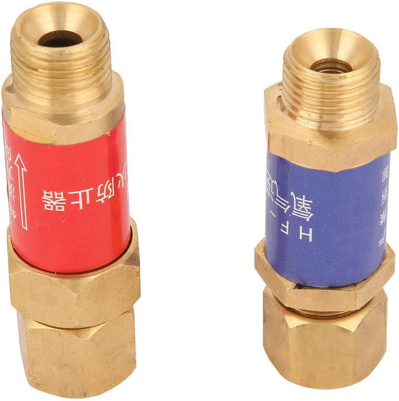 Jadeshay 1 Pair Oxygen Acetylene Check Valve Flashback Arrestor M161.5 ...