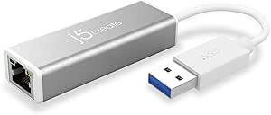 Amazon.com: J5 Create j5create USB 3.0 Ethernet Adapter, JUE130 ...