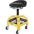 Amazon.com: VEVOR Rolling Garage Stool, 300LBS Capacity, Adjustable ...
