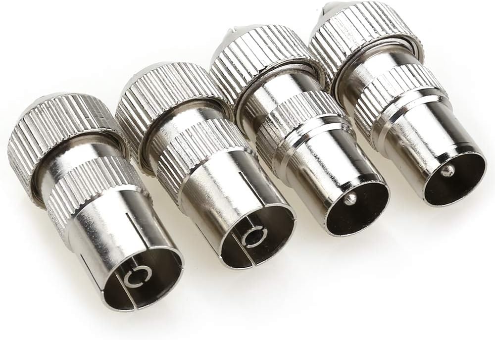 JEEUE Coax Coaxial TV Aerial Connector Plug 2 X Female: Amazon.co.uk ...