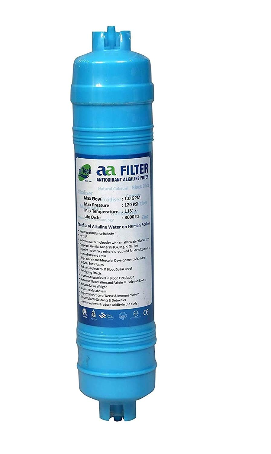 Hi-Tech Alkaline Filter for All Water Purifier - 1 Pcs : Amazon.in ...
