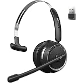 Amazon.com: LEVN Bluetooth 5.0 Headset, Wireless Headset with ...
