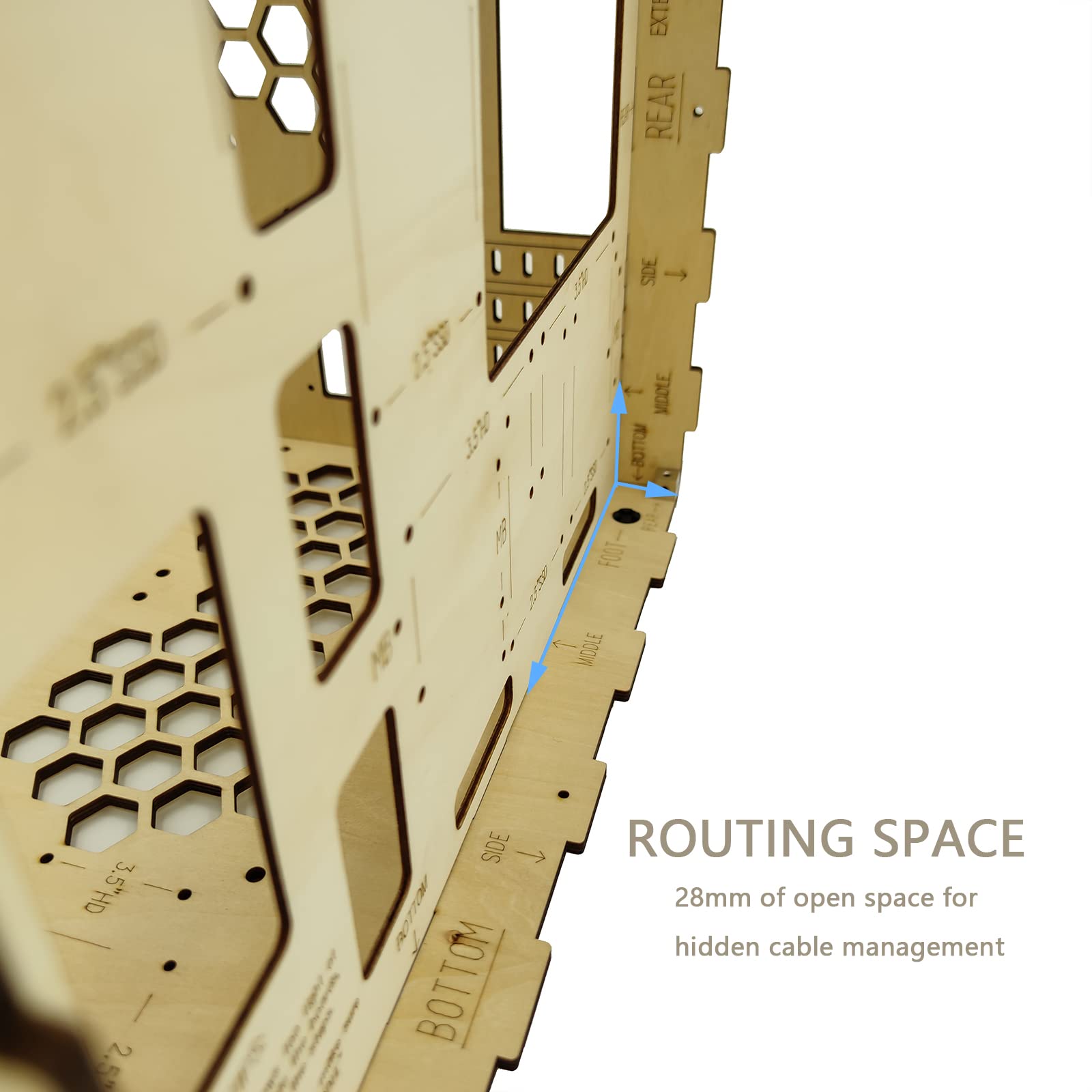 Mua CYBERWOOD Mirco ATX PC Case, Mini Tower Computer Case with Acrylic ...