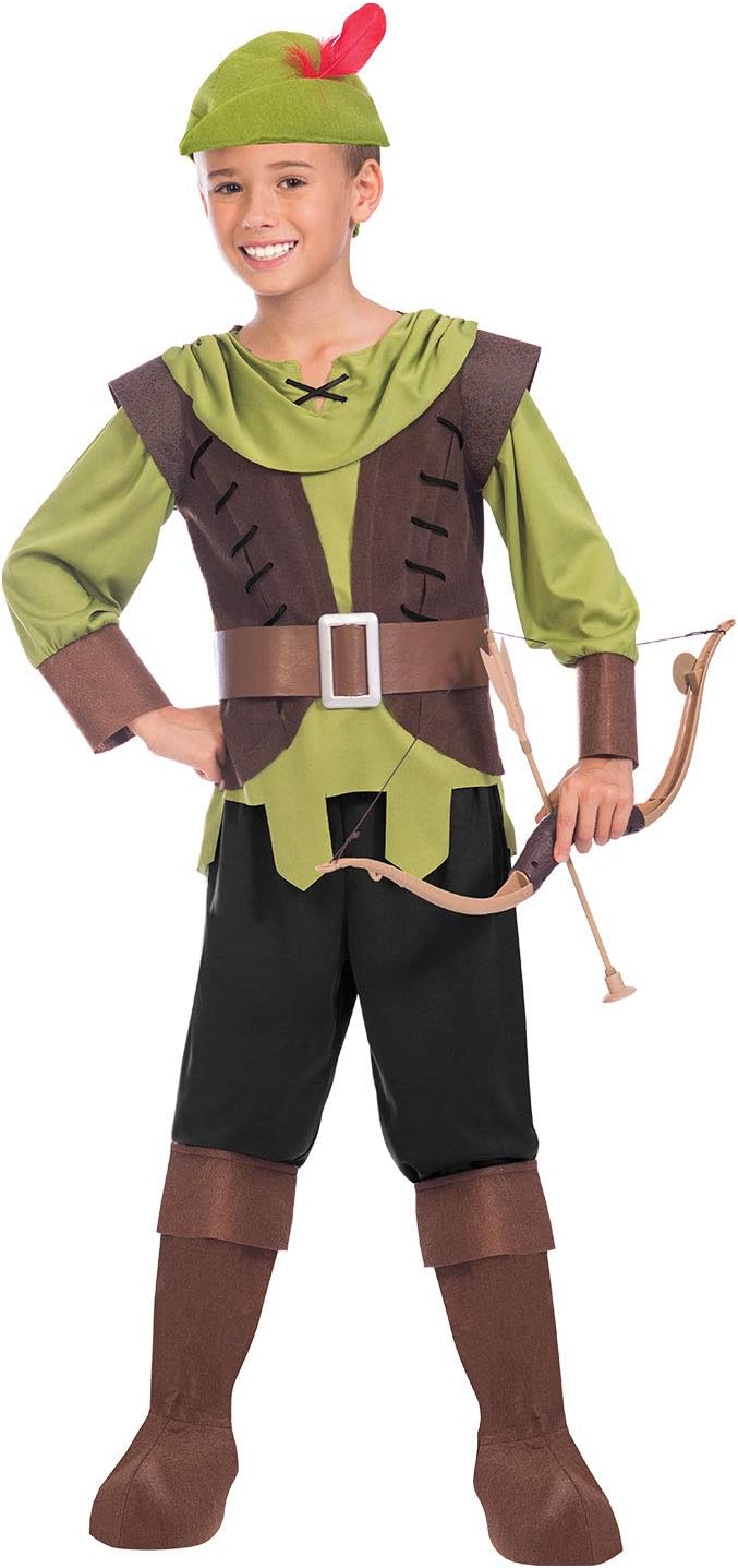 amscan 9904469 Child Robin Hood Costume Set, 8-10 Years-3 Pcs, Boys ...