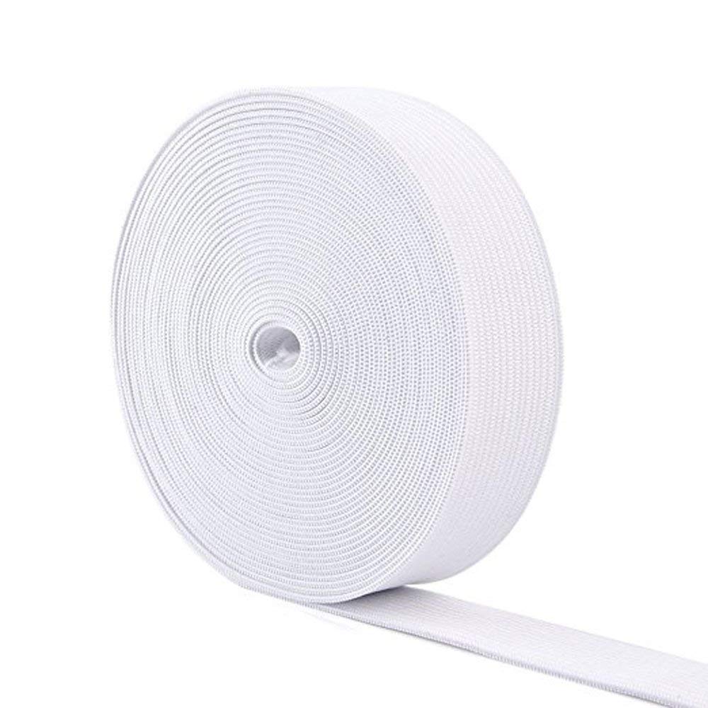 (Width from 1.5cm to 6.0cm) White Flat Elastic Cord Elastic Bands Spool ...