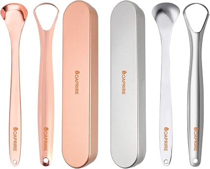 Amazon.com: Tongue Scraper Cleaner - OAPRIRE 4 Pack Stainless Steel ...