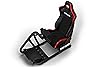 Trak Racer RS6 Racing Simulator Cockpit with Black/Red Reclining Seat ...
