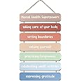 Amazon.com: DDLP Mental Health Wall Art Decor Wooden Hanging Sign ...