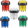 Amazon.com: Tiaoifaer 5X 30mm Arcade LED Lights Push Button Built-in Switch 5V Illuminated ...