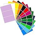 Amazon.com : 390 Pieces Rectangular Colored Coding Labels Stickers by ...